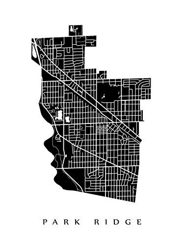 Amazon.com: Park Ridge Neighborhood Map - Chicago, Illinois Poster ...