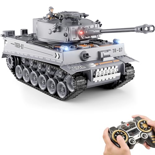 Supdex RC Tank, 1:18 Scale Tank Model, WW2 German Tiger Army Tank ...