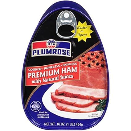 Amazon.com : PLUMROSE Cooked Ham 454g Made in USA : Grocery & Gourmet Food