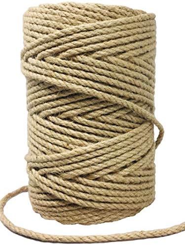 328 Feet 5mm Jute Twine, Heavy Duty Jute Rope, Natural Hemp Rope for ...