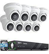 Amazon.com : ONWOTE 4K Security Camera System, AI Human Detection, (6 ...