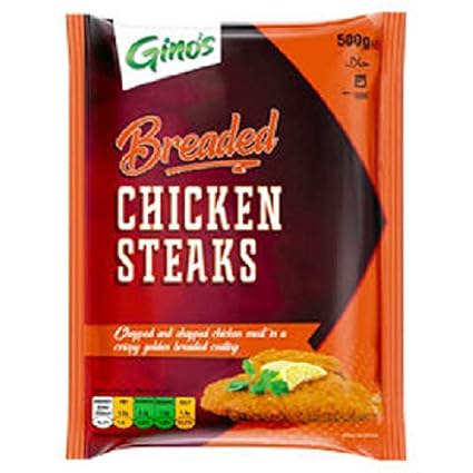 Gino's Chicken Steaks, 500g (Frozen): Amazon.co.uk: Grocery