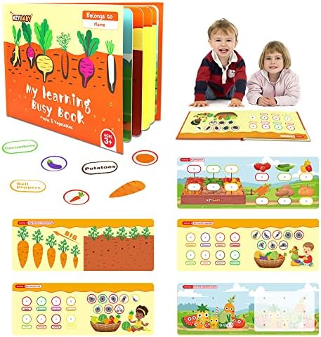 Quiet Book for Toddlers, Montessori Busy Book Preschool Autism Toys, My ...