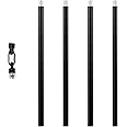 Amazon.com: Matte Black M12 Threaded Extension Rod Adapter Kits for ...