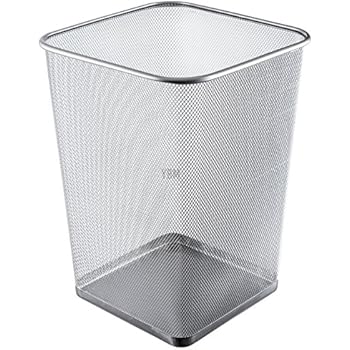 Amazon.com: Ybmhome Steel Mesh Rectangular Open Top Waste Basket Bin ...