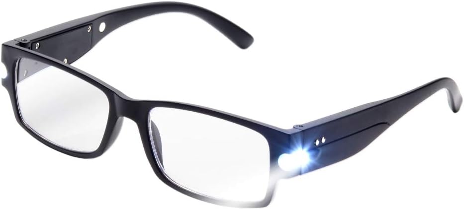 One Power Reading Glasses with Light,Auto Focus Reading Glasses with ...