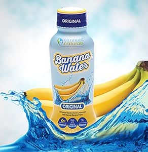 Banana Water Original By Elmhurst Naturals, Pack of 12, 12 Oz Bottles ...