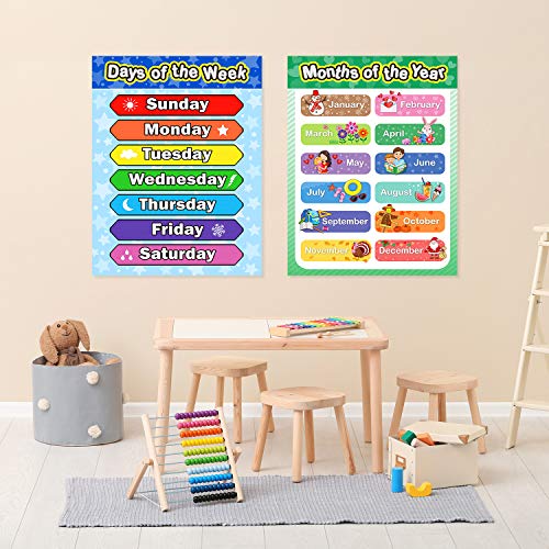 Extra Large Preschool Educational Learning Posters for Kids Toddlers ...