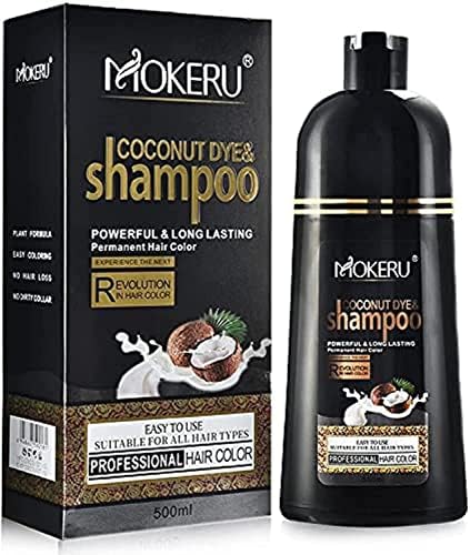Mokeru Coconut Hair Dye Shampoo (Black, 500ml) price in Saudi Arabia ...