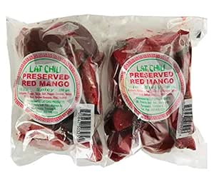 Amazon.com: Lat Chiu Preserved Red Mango (Spicy) - 350g (Pack of 2 ...