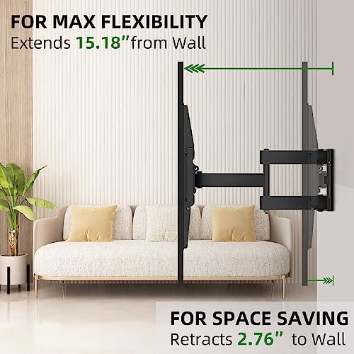 Full Motion Mount, USX MOUNT Wall Mount for Most 42-86 inch TVs, Holds ...