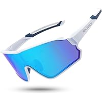 BEACOOL Polarized Sport Sunglasses Cycling Glasses for Men Women Youth Baseball Running Driving ...