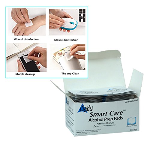 Smart Care® Swabs Antiseptic Prep Wipes 100 Count Sterile Medium Pads ...
