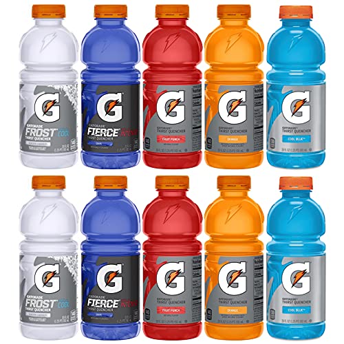 Gatorade Thirst Quencher Sports Drink 5 Flavors Variety Pack, 20 Fl Oz ...