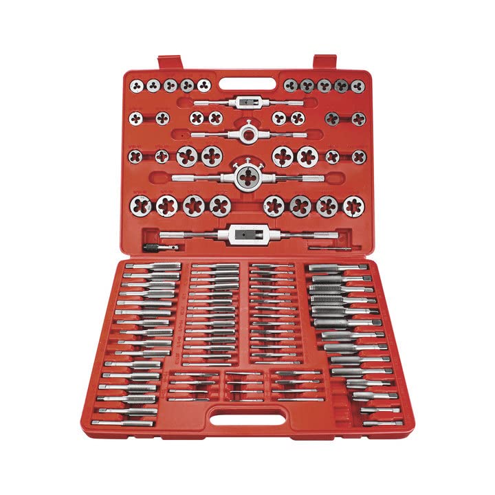 WAKUKA 110 Piece Tap and Die Set?SAE&METRIC?Threading Tool Set With ...