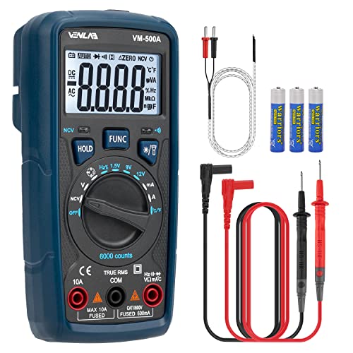 VENLAB Digital Multimeter, 6000 Counts, Voltage Meter with NCV, Fast ...