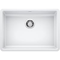 BLANCO, White 442542 PRECIS SILGRANIT ADA-Compliant Undermount Kitchen ...