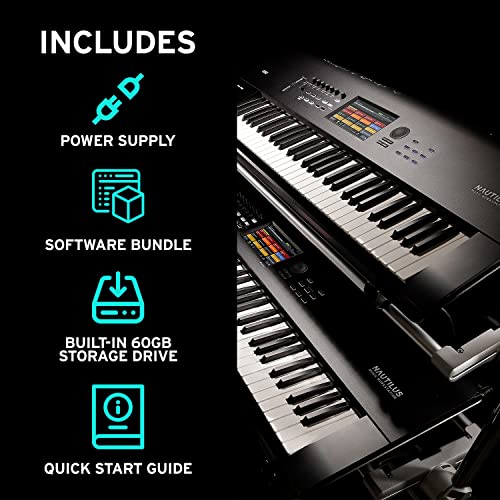 Korg Workstation Keyboard (NAUTILUS61) Black on Galleon Philippines