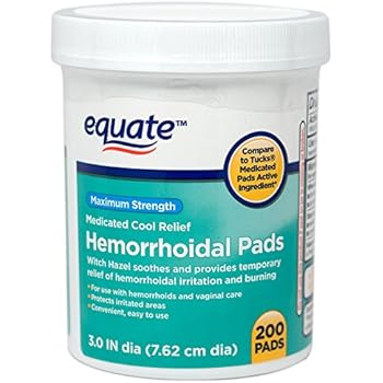 Amazon.com: Hemorrhoidal Pads, Medicated Cool Relief, Witch Hazel ...