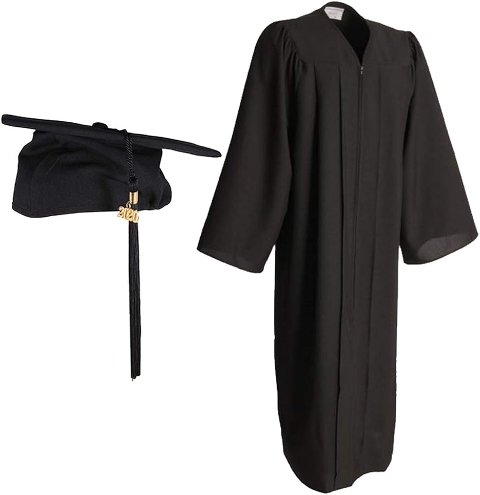 PRETYZOOM 2020 Graduation Gown and Tassel Doctoral Cap Sets Bachelor ...