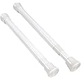 Amazon.com: KXLIFE 2 Pack Small Spring Tension Curtain Rod for Window ...