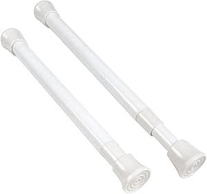 Amazon.com: KXLIFE 2 Pack Small Spring Tension Curtain Rod for Window ...