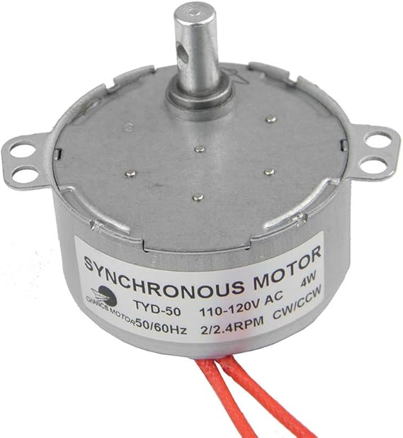 CHANCS TYD-50 Synchronous Motor 110V AC 2-2.4RPM CW/CCW 4W Electric ...