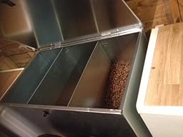 LARGE GALVANISED FEED BIN WITH THREE COMPARMENTS: Amazon.co.uk: Kitchen ...