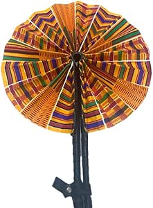 Shophaven African Fan 2, African Ankara Print Fan, Ankara Handheld Fan ...