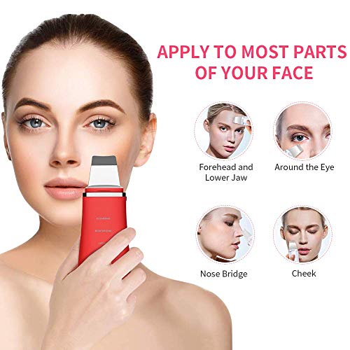 Facial Skin Scrubber ANLAN Ultrasonic Face Spatula Face Scraper Pore ...