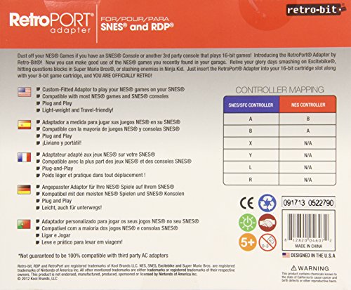 Купить Retro-Bit RetroPort NES to SNES Cartridge Adapter - Super NES в ...