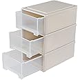 Amazon.com: Fabnati 12 Quart Plastic Storage Drawer Unit, Stackable Desktop Storage Drawer, 3 ...