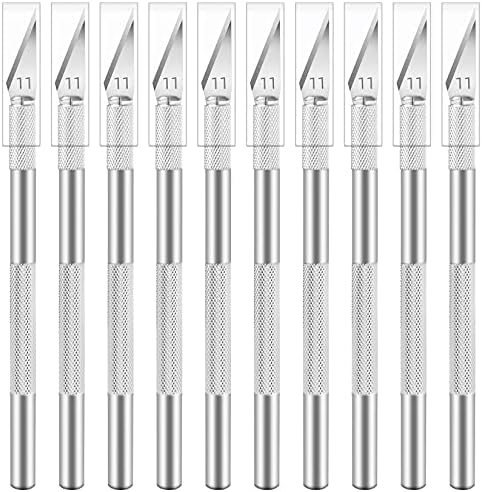 Jetmore 10 Pack Exacto Knife, Stainless Steel Exacto Knife Set, Sharp ...