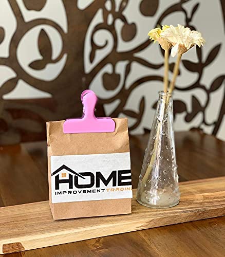 Croc Jaws Pink Chip Clips Stainless Steel, 3 inches Wide, Pink Color ...