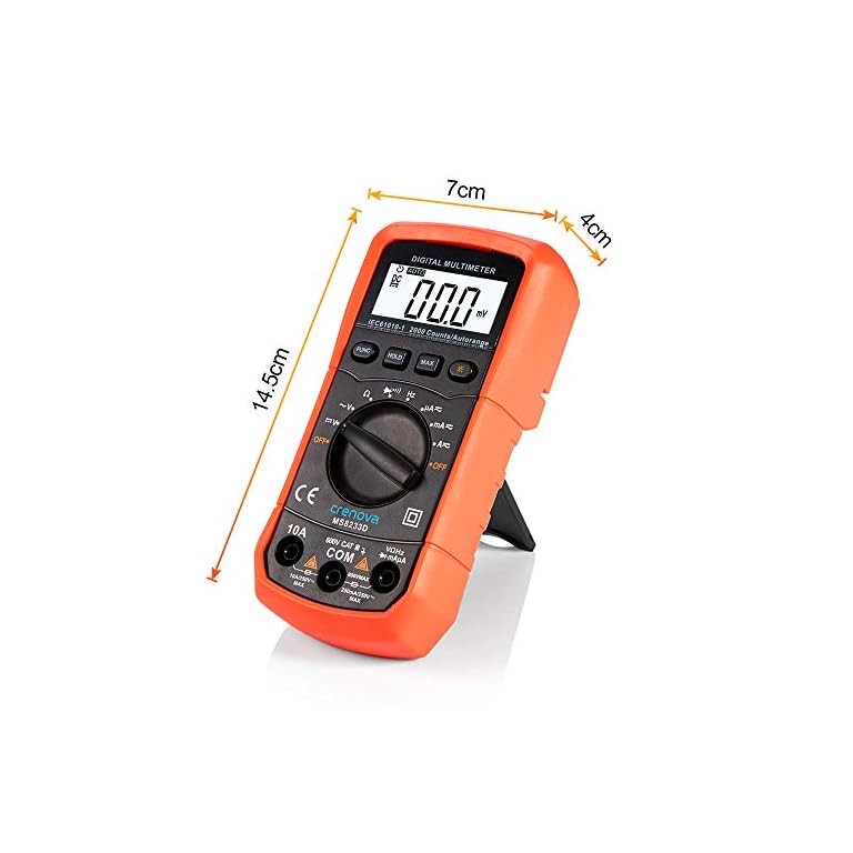 Digital Multimeter Crenova MS8233D Automatisch - Mein-Camperausbau