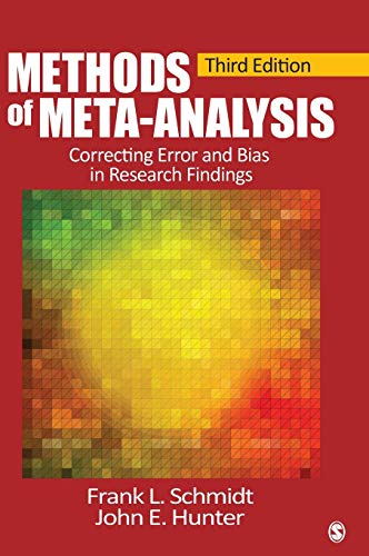 Methods of Meta-Analysis: Correcting Error and Bias in Research ...