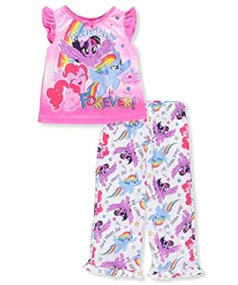 Amazon.com: My Little Pony Girls' Magical 2-Piece Pajama Set: Clothing