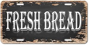 Amazon.com: Fresh Bread Sign Wood Vintage Rustic Sign Digital Printed ...