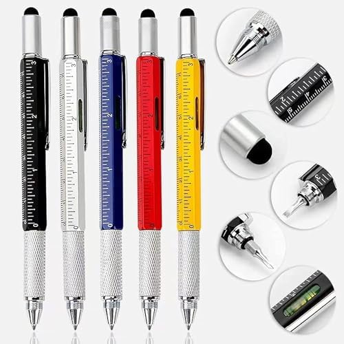 FASHION MANIA 6 in 1 Multi functional pen functioning pen,stylus,screw ...
