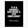 Amazon.com - Stop Complaining - Marcus Aurelius Stoic Quote Sticker ...