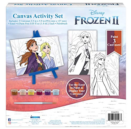 Disney Frozen 2 Paint Set for Kids Elsa Painting Set with 3 Canvases ...