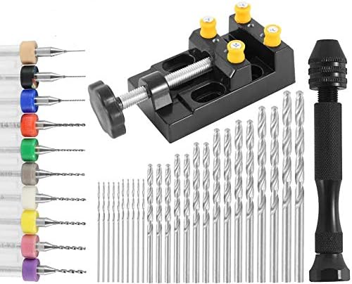 37pcs Pin Vise Hand Drill Set Include Pin Vise Hand Drill, 0.3-1.2mm ...