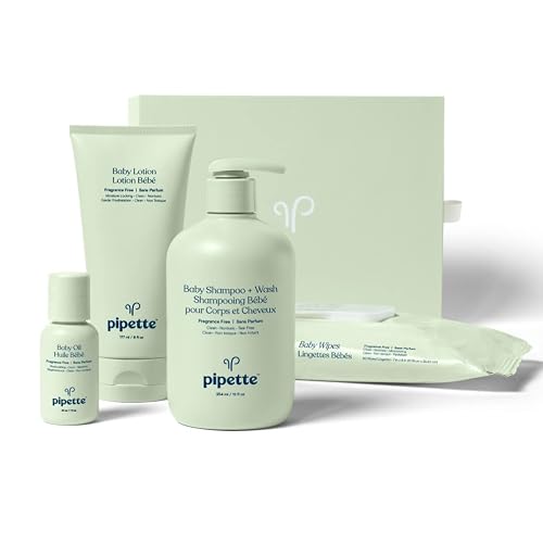 Pipette Welcome Baby Gift Set, Baby Shampoo & Wash, Baby Lotion, Travel ...
