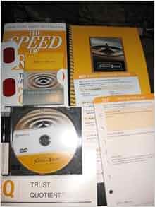 LEADING AT THE SPEED OF TRUST; 8 ITEM SET: PAPERBACK BOOK; SPIRAL BOOK ...
