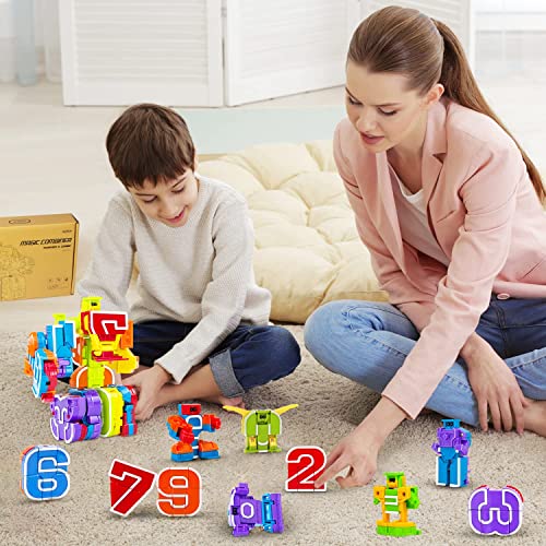 Lydaz Number Bots Math Toys for Kids, Preschool Learning Activities ...