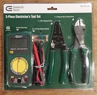 Commercial Electric Electrician's Tool Set (3-Piece): Amazon.com: Tools ...