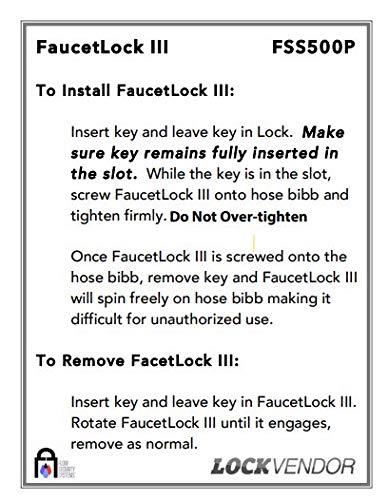 The FaucetLock III Flow Lock System on Galleon Philippines