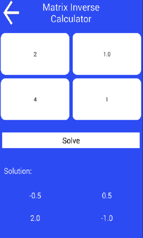 Matrix Inverse Calculator:Amazon.com:Appstore for Android