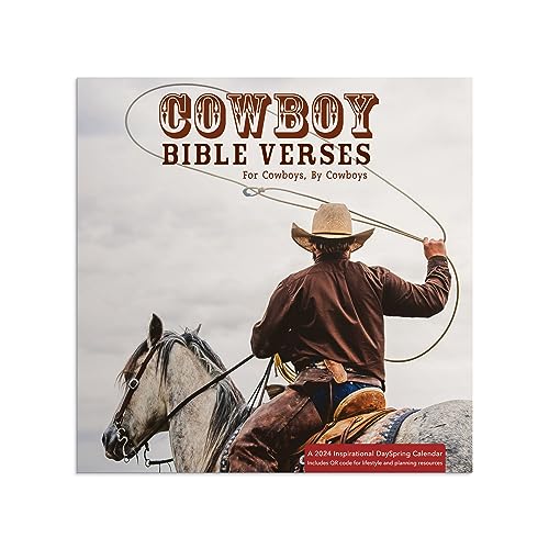 Cowboy Bible Verses For Cowboys, By Cowboys 2024 Wall Calendar: A 2024 ...
