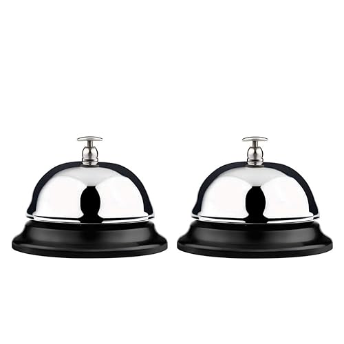 Service Bell, Call Bell, Desk Bell, Big Button, 2Pack, Improved Version ...